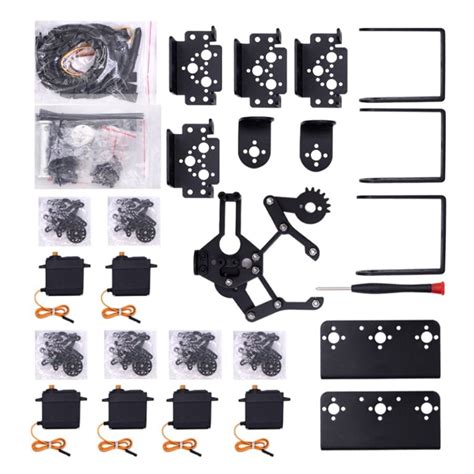 Kit Brazo Robótico 6dof Con Garra Y Servos Unit Electronics