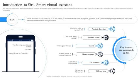Introduction To Siri Smart Virtual Assistant Streamlining Operations With Virtual Assistant Ppt