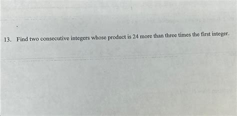 solved find two consecutive integers whose product is 24