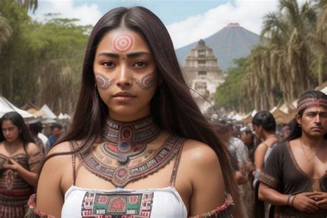 Azteca Girl On The Street Of Tenochtitlan By Antyeo On Deviantart