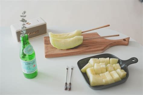 메론 자르는 법 멜론 자르기 달인 버전으로 메론과일꼬치 만들기 네이버 블로그