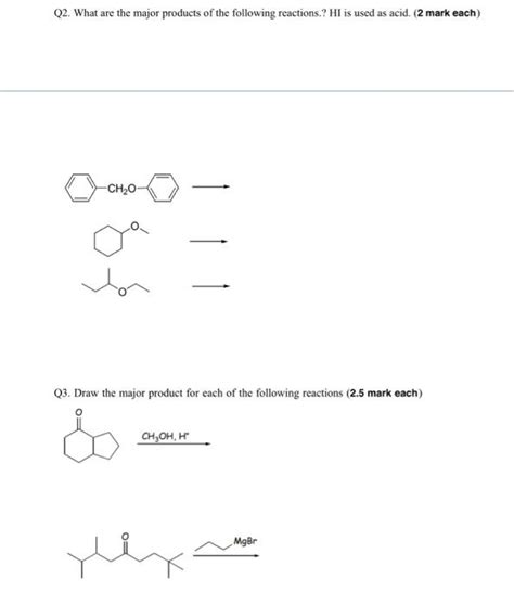Solved Q Write The Iupac Names For Each Of The Following Chegg Com
