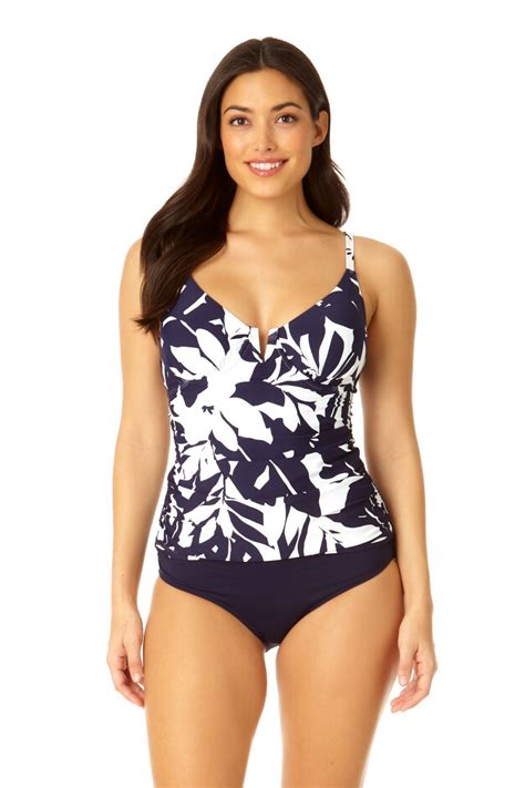 Anne Cole Womens V Wire Tankini Swim Top — Swimsuits Direct