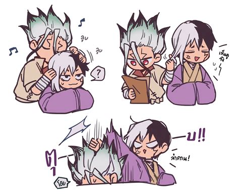 Dcon On Pixiv Senku Ishigami And Gen Asagiri Dr Stone Fanart Dr