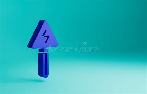 Blue Ac Voltage Source Symbol Icon Isolated On Blue Background Alternating Current Symbol