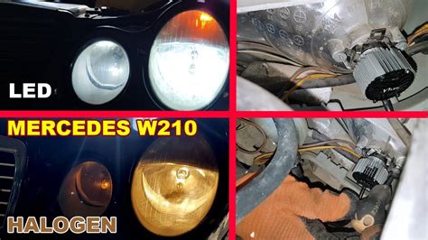 Mercedes W210 How To Install Led Bulbs H7 In Dipped Beam Installation