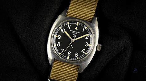 Hamilton Geneve 6bb Raf Issued Watch 1974 With Original Tritium Dial