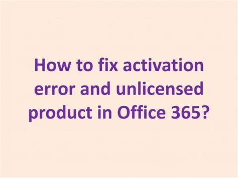 Ppt How To Fix Unlicensed Product Office Powerpoint Presentation Free Download Id 11919313