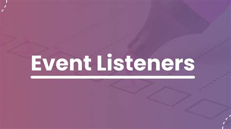 Javascript Trabalhando Com Event Listeners Youtube