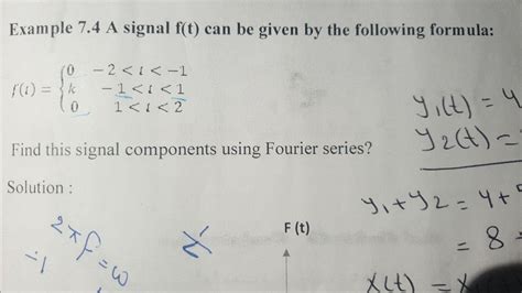 solved example 7 4 a signal f t can be given by the