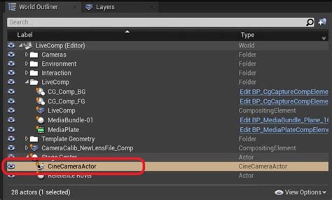 将校准数据导入 Unreal Engine
