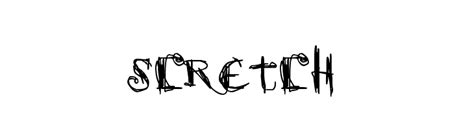 Scretch Font FFonts Net