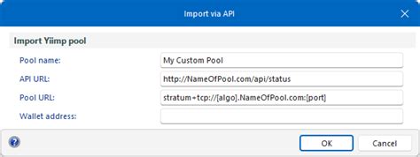 advanced add custom yiimp compatible pools awesome miner