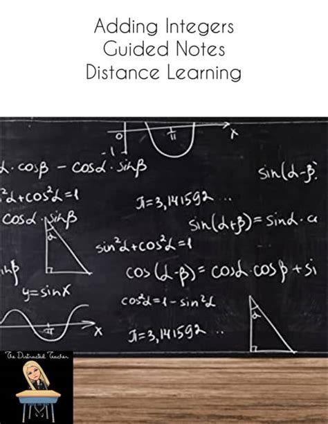 Adding Integers Guided Notes Distance Learning By The Distracted Teacher