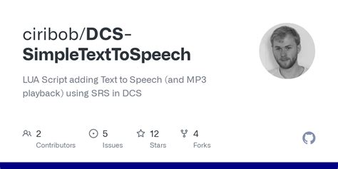 Github Ciribob Dcs Simpletexttospeech Lua Script Adding Text To Speech And Mp Playback