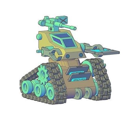 ROBOT SD CARD SLOT D Model D Printable CGTrader
