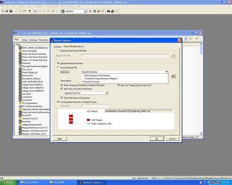 solved specify report file path by expression in teststand 3 5 ni