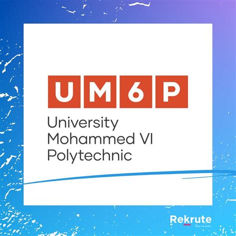 Um6p Mohammed Vi Polytechnic University Recrute Retrouvez Leurs