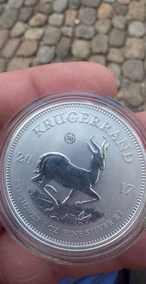 Silber Krügerrand 1 Oz 50th Anniversary Neu Und Originalverpackt In