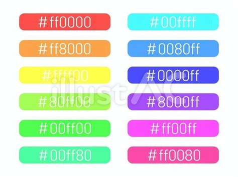 Free Vectors Color Code Sample Illustration Part 2