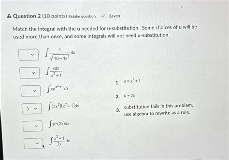 Solved Question 2 10 ﻿points ﻿retake Question ﻿savedmatch