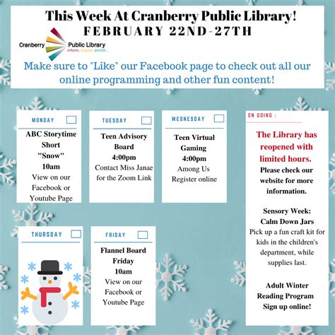 Cranberry Public Library Home Facebook