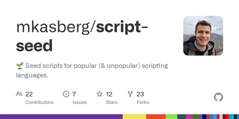 Github Mkasbergscript Seed 🌱 Seed Scripts For Popular And Unpopular Scripting Languages