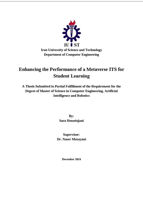 I Successfully Defended My Masters Thesis Titled Enhancing The