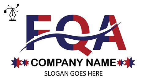 El Logotipo De La Letra Fqa Vector Premium