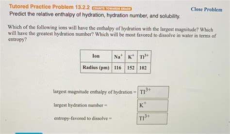 Solved Tutored Practice Problem 13.3.1 COUNTS TOWARDS GRADE | Chegg.com