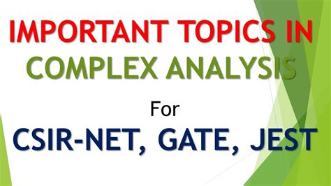 complex analysis inportant topics for csir net youtube