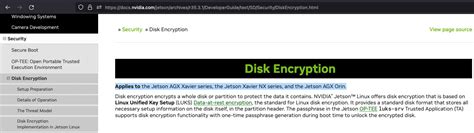 disk encryption on jetson orin nano jetson orin nano nvidia