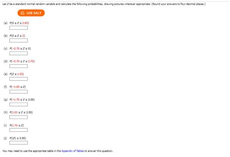 Solved Let Z Be A Standard Normal Random Variable And Chegg