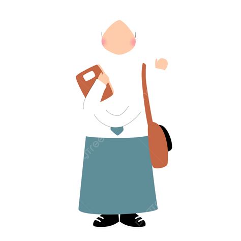 Cute Highschool Student Vector Back To School Girl Cartoon Student