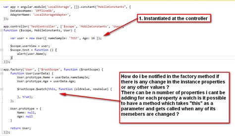 Angularjs How To Declare A Watch On The This Object In A Factory
