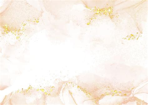 우아한 골드 손으로 그린 알코올 잉크 배경 디자인 무료 벡터