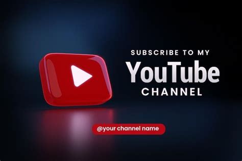 Subscribe to My YouTube Channel Logo | Premium Psd