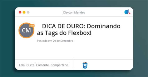 DICA DE OURO Dominando As Tags Do Flexbox