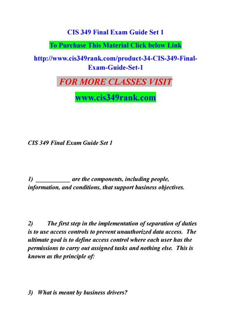 cis 349 final exam guide set 1 by neha2b issuu