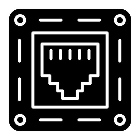 Premium Vector Telephone Socket Vector Illustration Style