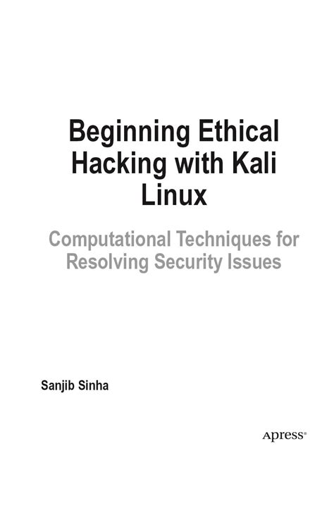 Beginning Ethical Hacking With Kali Linux