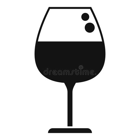 Airplane Travel Wine Glass Icon Simple Vector Indoor Sleep Stock