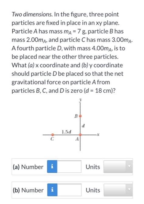 Solved Two Dimensions In The Figure Three Point Particles Chegg Com