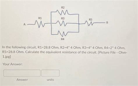 In The Following Circuit R1 28 8 Ohm R2 4 4 Ohm
