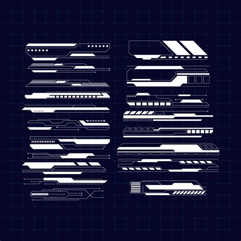 Hud Cyber Techno Concept Border Design 13924767 Vector Art At Vecteezy
