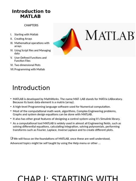 Matlab Lecture Notes Pdf Matrix Mathematics Matlab