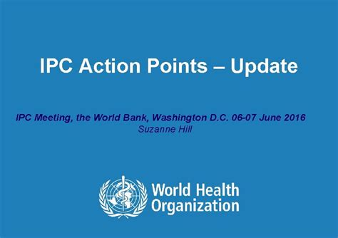Ipc Action Points Update Ipc Meeting The World