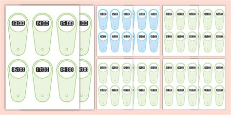 Digital Time Fans Oclock Twinkl Maths