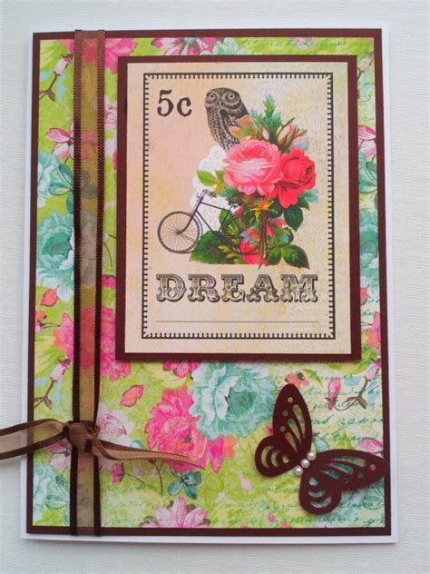 Simple Card Using Kaisercraft Papers