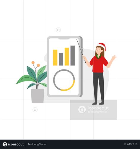Woman Comparing Mobile Charts Animation By Terdpong Vector LottieFiles